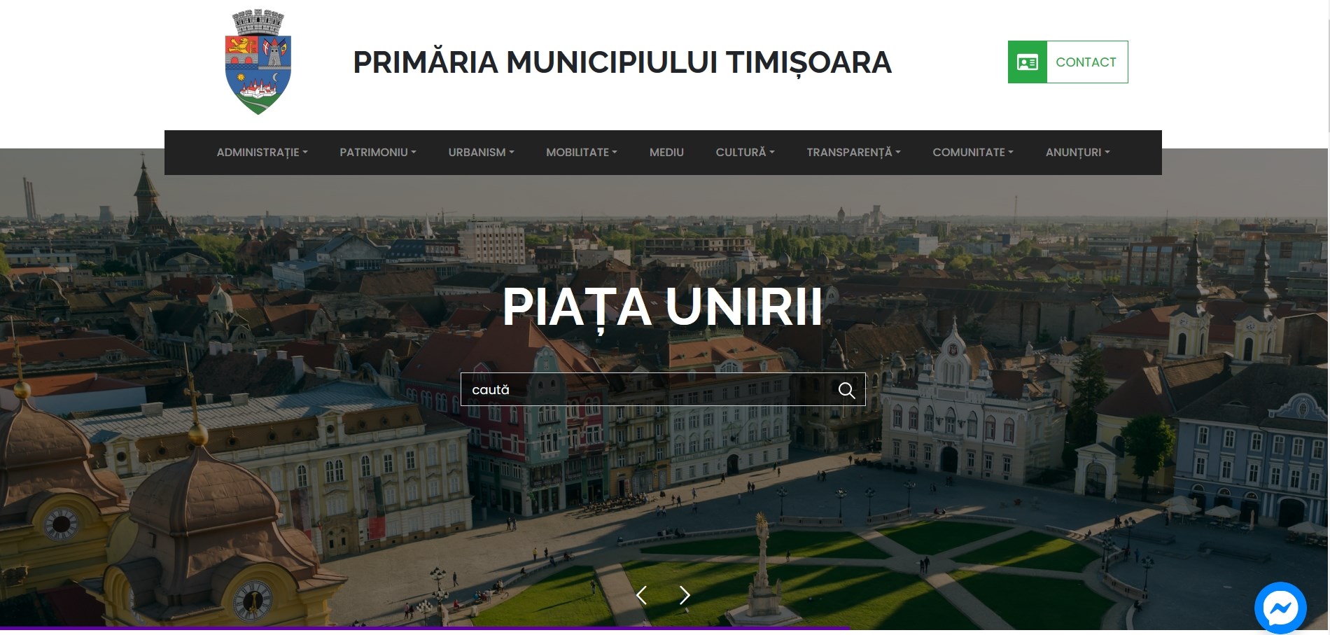 Primăria Timișoara are un nou site