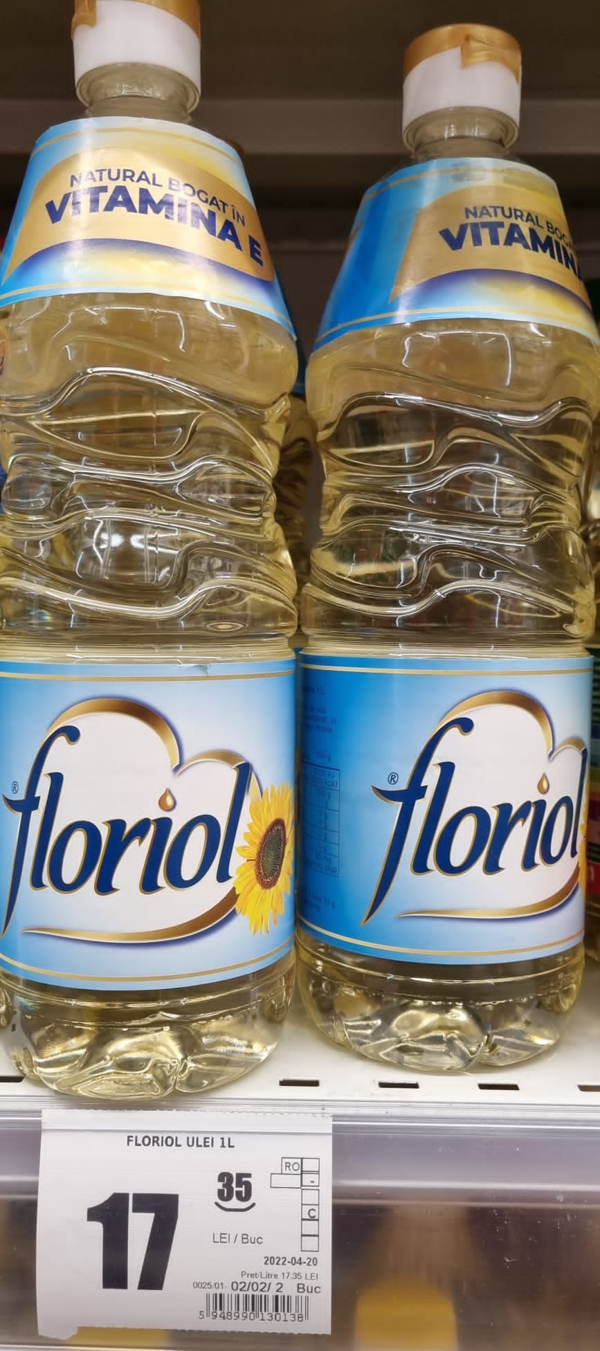 Astăzi la Profi uleiul Floriol se vinde cu 17 lei la litru