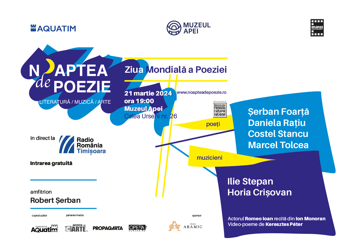 Joi, la Muzeul Apei – Noaptea de Poezie