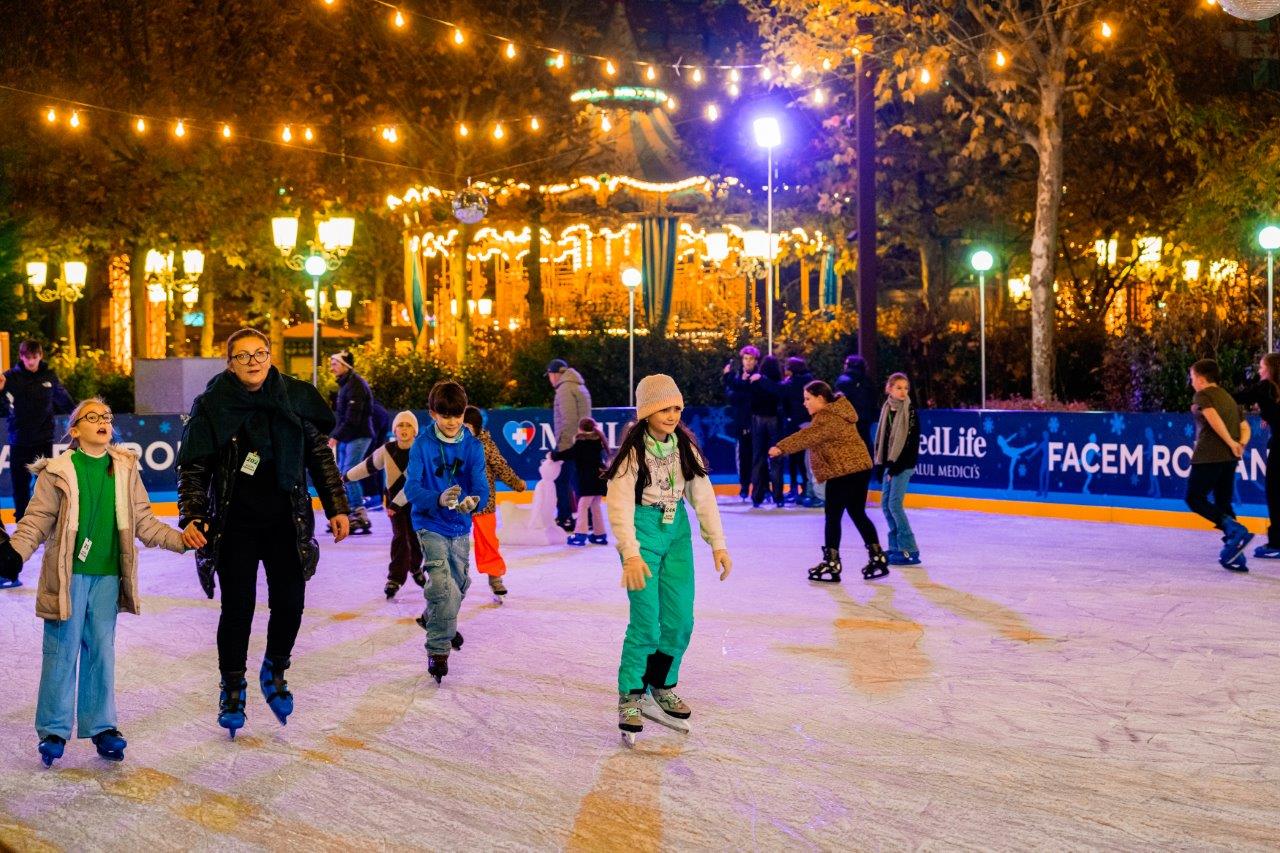 ICE Town, patinoarul din parcul Iulius Gardens s-a deschis într-un ...